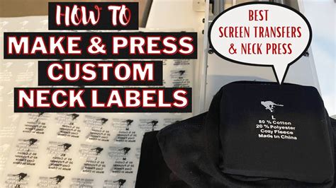 How To Make And Press Custom Neck Labels The Best Transfers And Neck