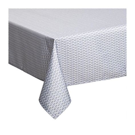 Atmosphera Nappe anti tache imprimé Volupt 140 x 240 cm Gris