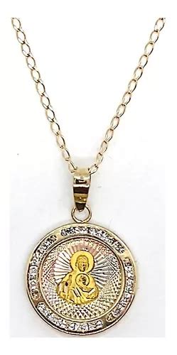 Cadena Y Medalla San Judas Tadeo Para Caballero Oro K En Venta En