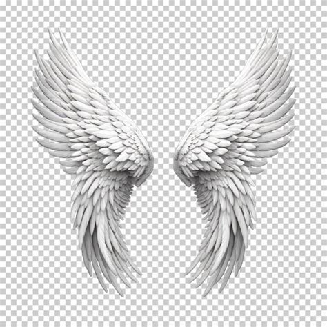 Premium PSD Angel Wings Isolated On Transparent Background