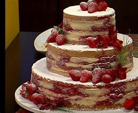 Culinária Brilhante Naked cake bolo desconstruído