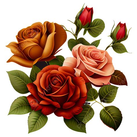Rosas Rojas Y Rosas PNG Dibujos Rosas Flores Rosas Rojas PNG Y PSD