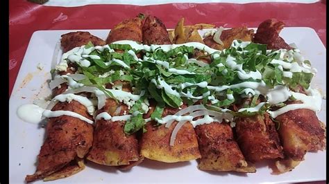Como Hacer ENCHILADAS ROJAS CON PAPA Y ZANAHORIA YouTube