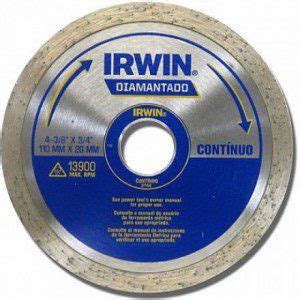 Disco diamantado irwin premium contínuo 110 mm LC Ferragens