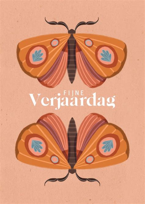 Verjaardagskaart Mooie Vlinders Kaartje2go
