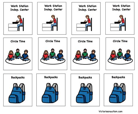 Visual Cue Cards Autism Worksheet24