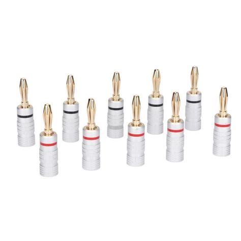Omabeta Fiches Banane De Haut Parleur Fiche Banane Sonore En Or 24k
