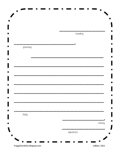 Writing A Letter Templates