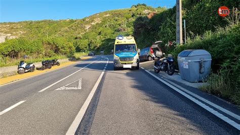 Herido un motorista vigués tras sufrir una salida de vía en Baredo