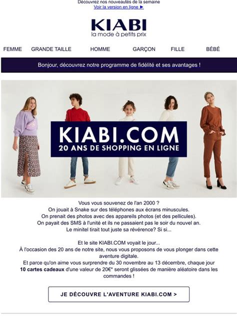 Kiabi Notre site KIABI fête ses 20 ans Milled