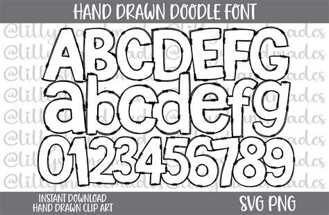 Doodle Letters A Z