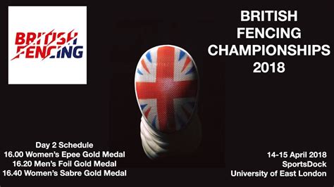 British Fencing Championships 2018 Day 2 YouTube