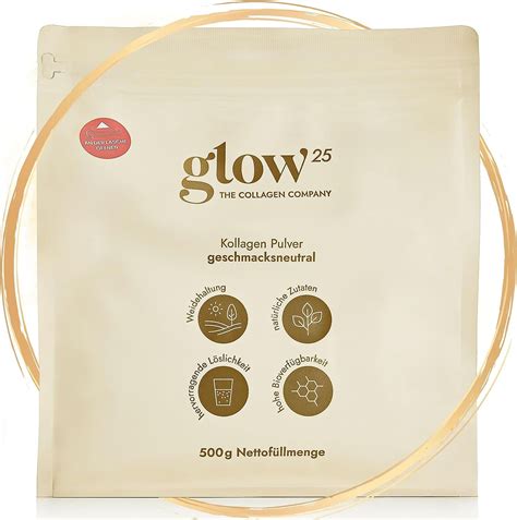 Glow25 Collagen Pulver 500g Das Original Premium Kollagen