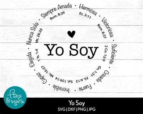 Yo Soy Inspiracion I Am Inspiration In Spanish Bible Verse Etsy