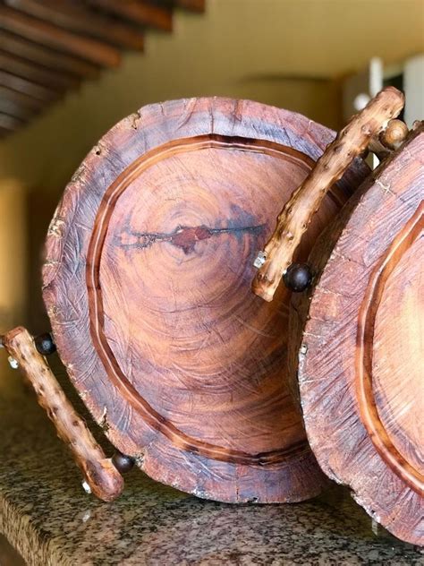 Tabua De Carne Madeira Rústica Artesanal Alça Jabuticabeira Mercado Livre