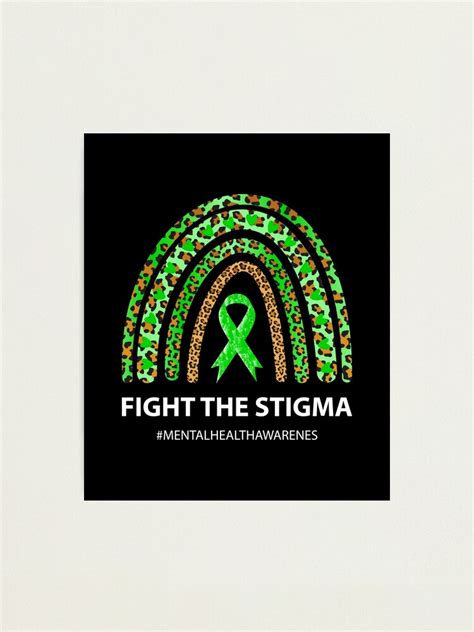 Lámina fotográfica Lucha contra el estigma Mes de concientización