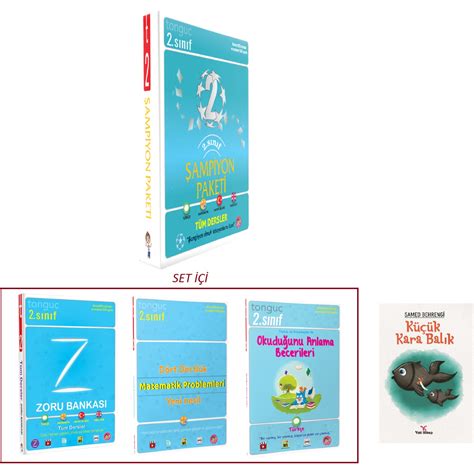 Tonguç Akademi 2 Sınıf Şampiyon Paketi ve Küçük Kara Balık Kitabı