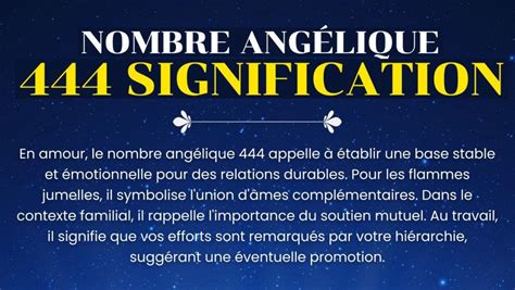 444 signification de ce nombre angélique
