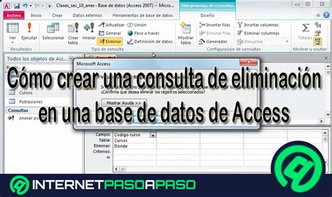 Crear Consulta De Eliminaci N En Access Gu A Paso A Paso