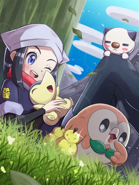 Rowlet Akari Oshawott And Cyndaquil Pokemon And 2 More Drawn By