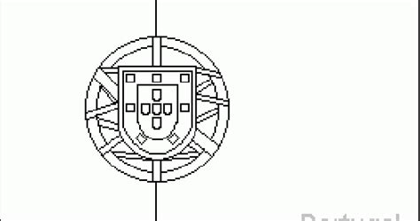 Melhores Desenhos Para Colorir Bandeira De Portugal Para Colorir