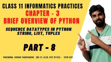 sequence data types in python string list tuples class 11 ip cbse ncert 2022 2023