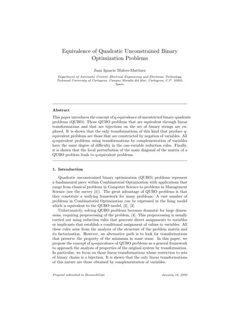 pdf equivalence of quadratic unconstrained binary optimization problems