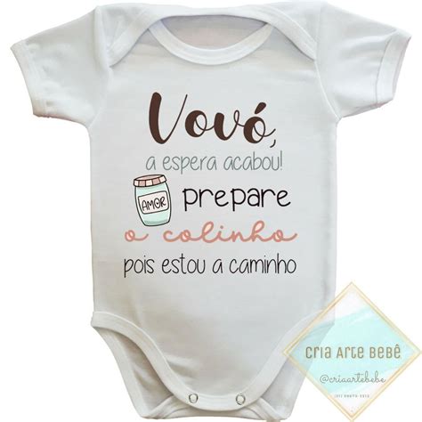 Body Infantil An Ncio Gravidez Vov Elo Produtos Especiais