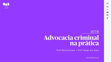 01 Advocacia criminal na prática YouTube