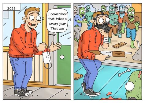 Please Draw A Funny Comic Strip 2 Panels Freelancer