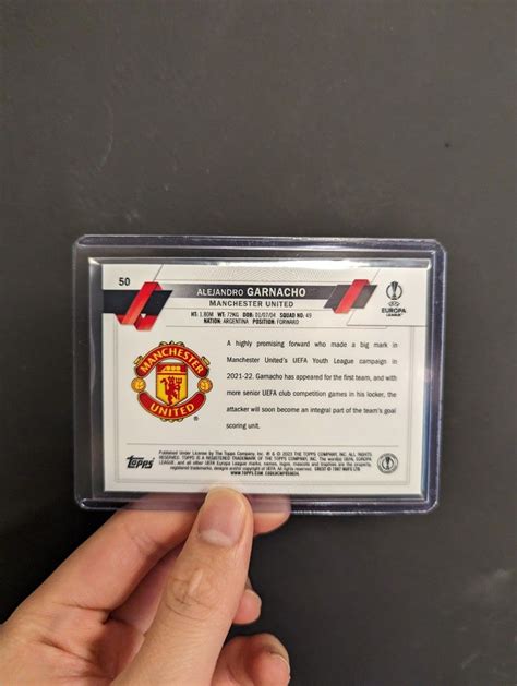 Alejandro Garnacho Topps Ucc Manchester United Rookie Rc Pink