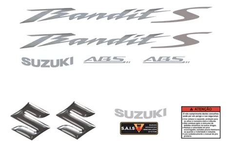 Kit Jogo Faixa Emblema Adesivo Suzuki Bandit 650s 2011 Parcelamento