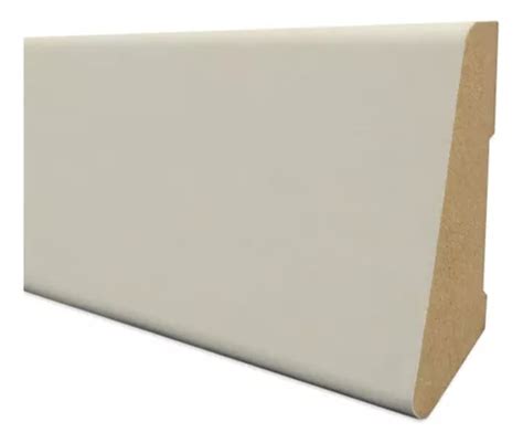 Zocalo De Mdf 15mm X 57mm X 2 44 Mts Prepintado Blanco Cuotas sin interés