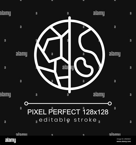 Stop Earth Desertification Pixel Perfect White Linear Icon For Dark