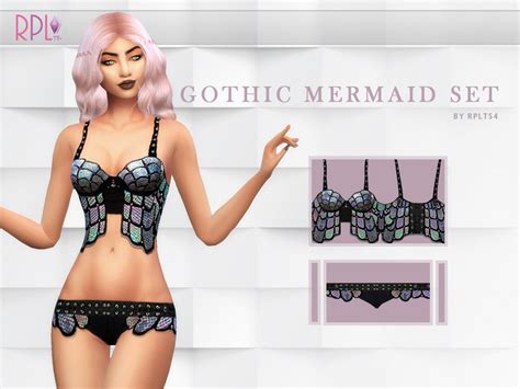 The Sims Resource Gothic Mermaid Set Spa Day Needed