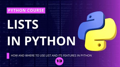 Python Lists Tutorial Introduction To Lists In Python Python Tutorial For Beginners Youtube