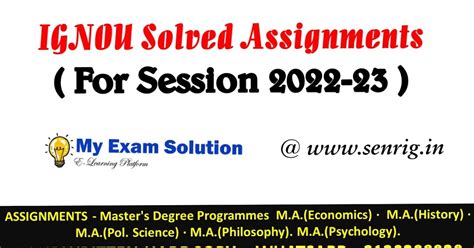 ignou bag solved assignment 2022 23 all latest assignments pdf ignou assignments