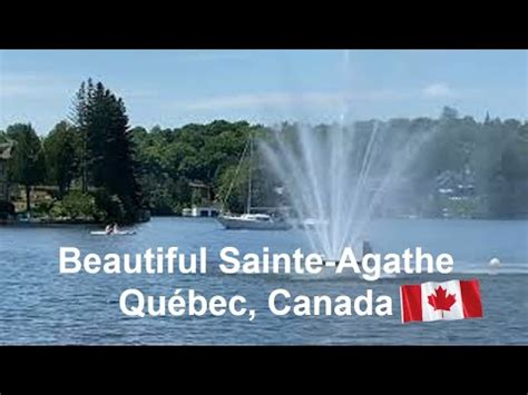 Beautiful Sainte Agathe Des Monts Quebec Canada Laurentians