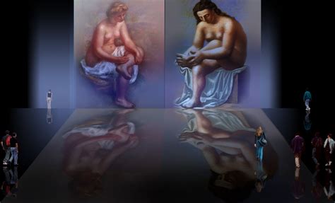 Después del Baño reflexiones de Pierre Auguste Renoir 1898 arreglo