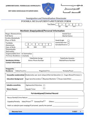 Fillable Online Ch Iom Immigration And Naturalization
