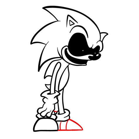 How To Draw Sonic Fnf Secret Histories Sketchok Easy Drawing Guides