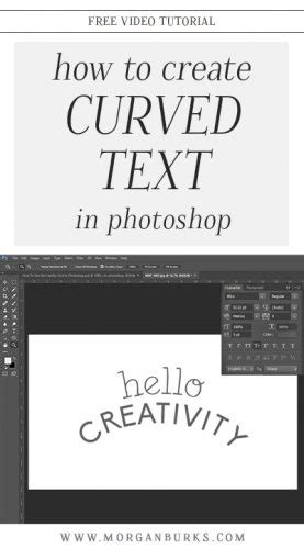 How To Create Curved Text In Photoshop Morgan Burks Tutorials