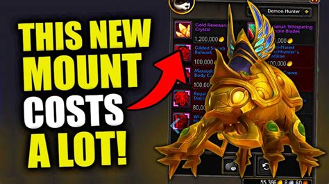 Buy New Scarab Mount For Million New Gold Sink Added Wow