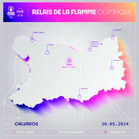 Flamme Olympique à Caen JO 2024 Le Caennais