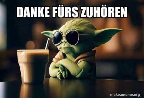 Danke F Rs Zuh Ren Cool Yoda Sunglasses Meme Generator