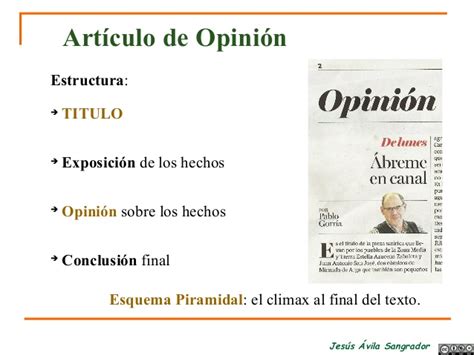 Ejemplo De Como Hacer Un Articulo De Opinion Nuevo Ejemplo