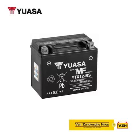 Batería Moto Yuasa Ytx12 bs Triumph Tiger 07 16