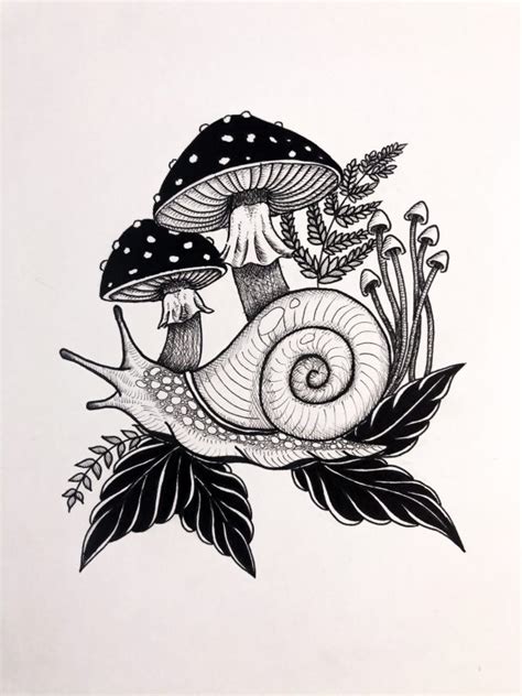 Inktober Day Overgrown Body Art Tattoos Mushroom Tattoos