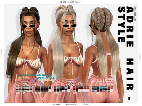 The Sims Resource Life S A Beach Adrie Hairstyle