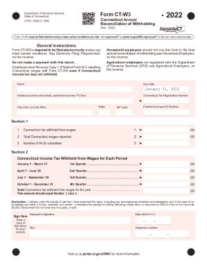 CT DRS CT W3 2022 2024 Fill And Sign Printable Template Online